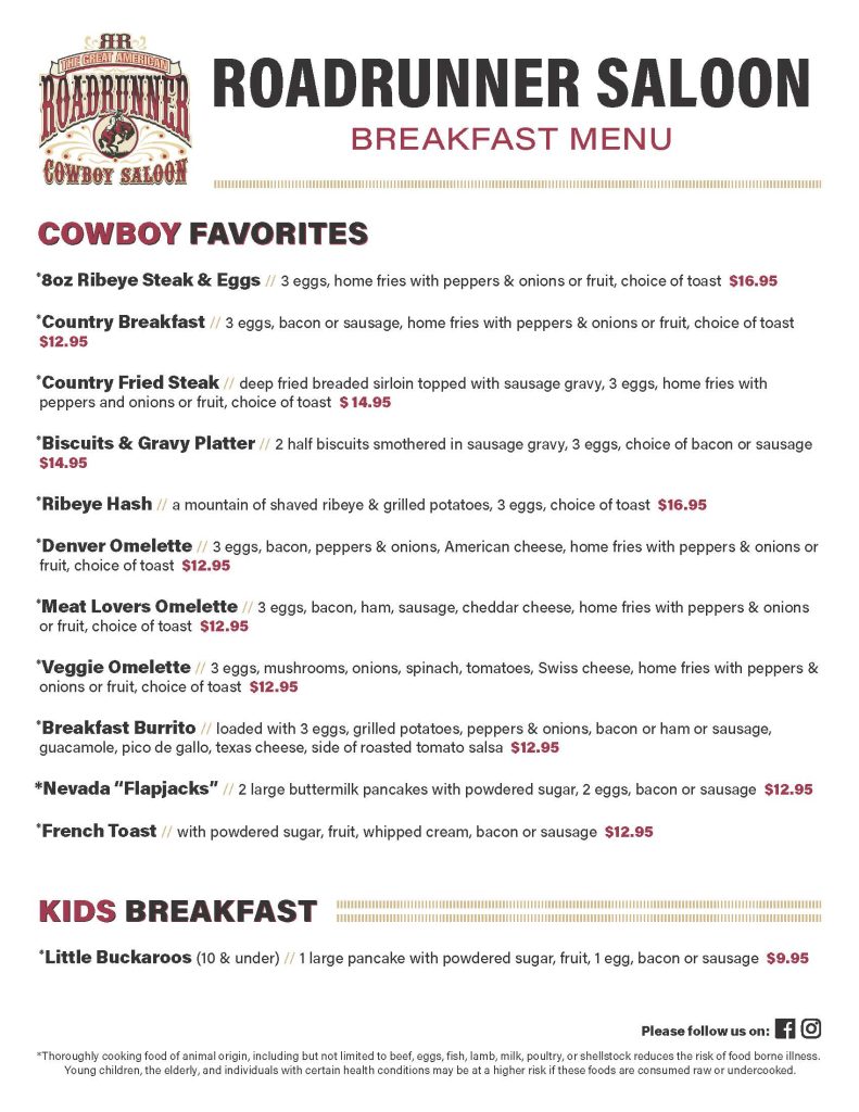 Roadrunner Cowboy Saloon – True Western Hospitality Since 1997